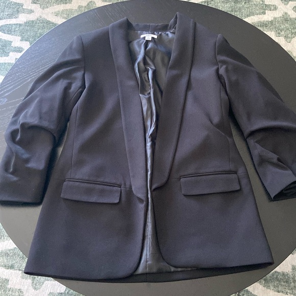 Bar III | Jackets & Coats | Bar Three Black Three Quarter Sleeve Blazer ...
